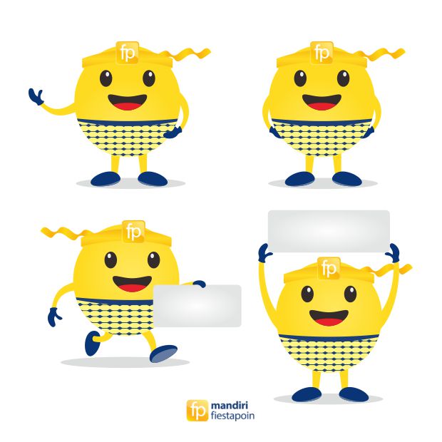 Fio maskot Mandiri Fiestapoin | HelloMotion.com