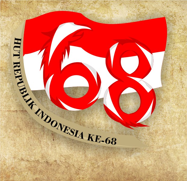 Desain Logo HUT RI 68 | HelloMotion.com