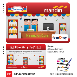 30 Finalis Lomba Desain Kartu E-Money Tema : Indomaret Fun Card ...